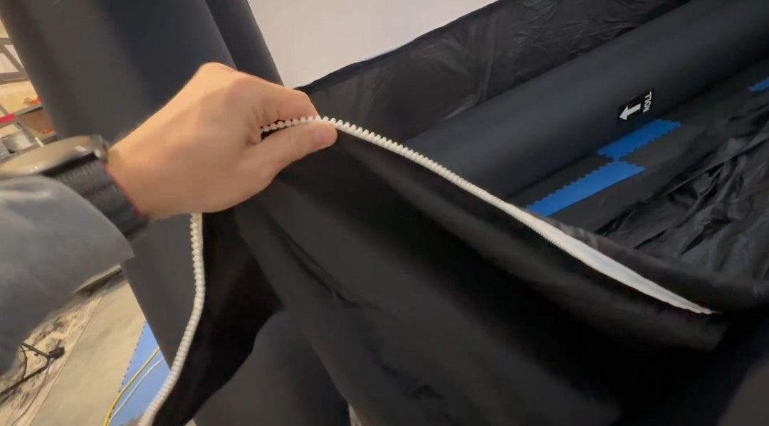 How to remove rear blackout backdrop from Open Air Cinema screen – Big ...